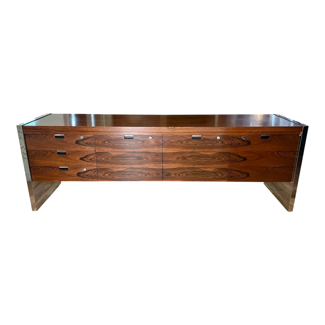 1970s Dunbar Rosewood Credenza by Roger Sprunger – Moonpool Modern